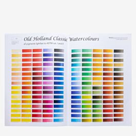 Old Holland Watercolour Paint : Chart