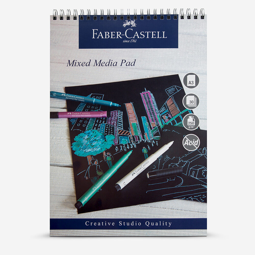 Faber-Castell : Creative Studio : Wiro : Mixed Media Pad : 250gsm : A3 ...