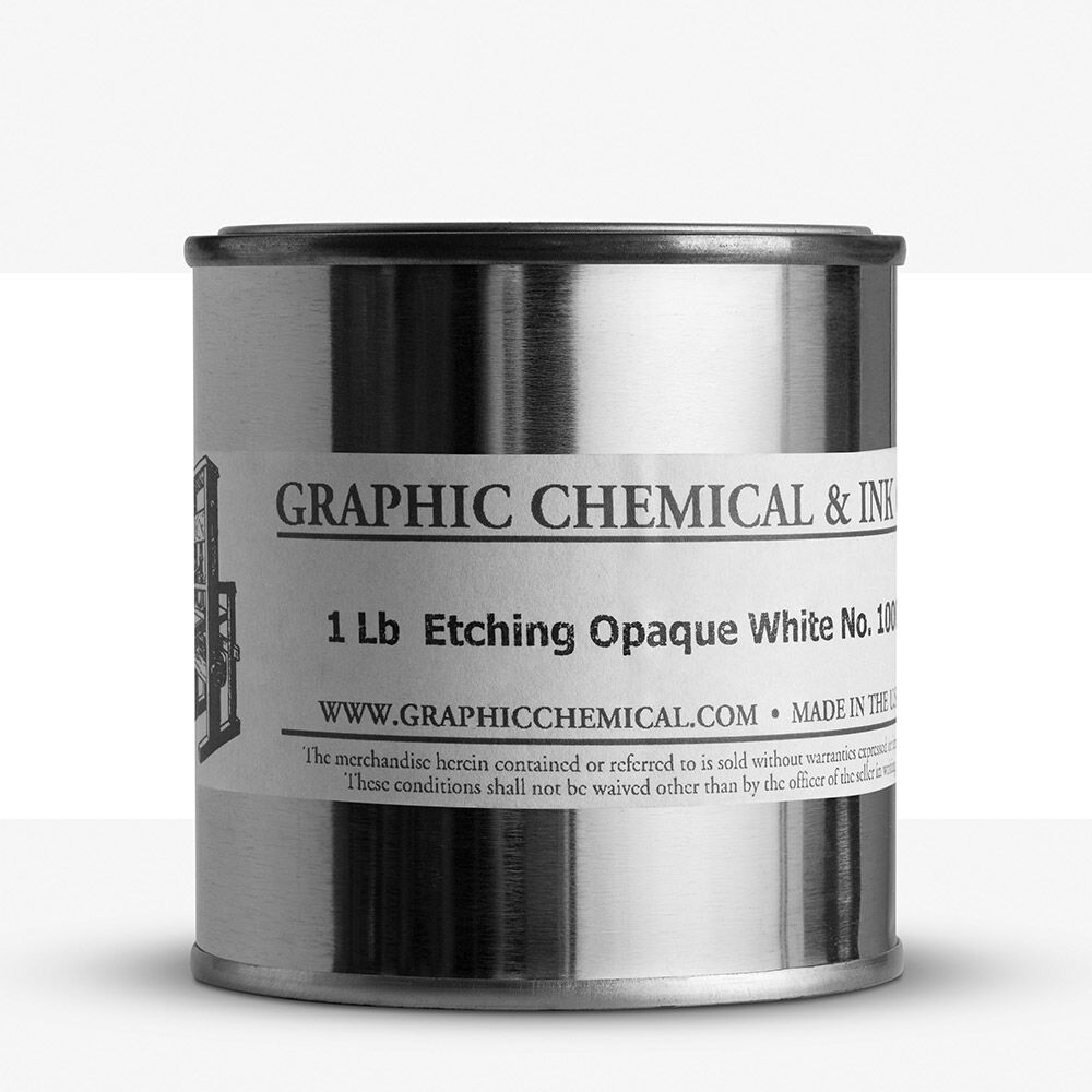 Graphic Chemical : Etching Ink : 454g Tin : White