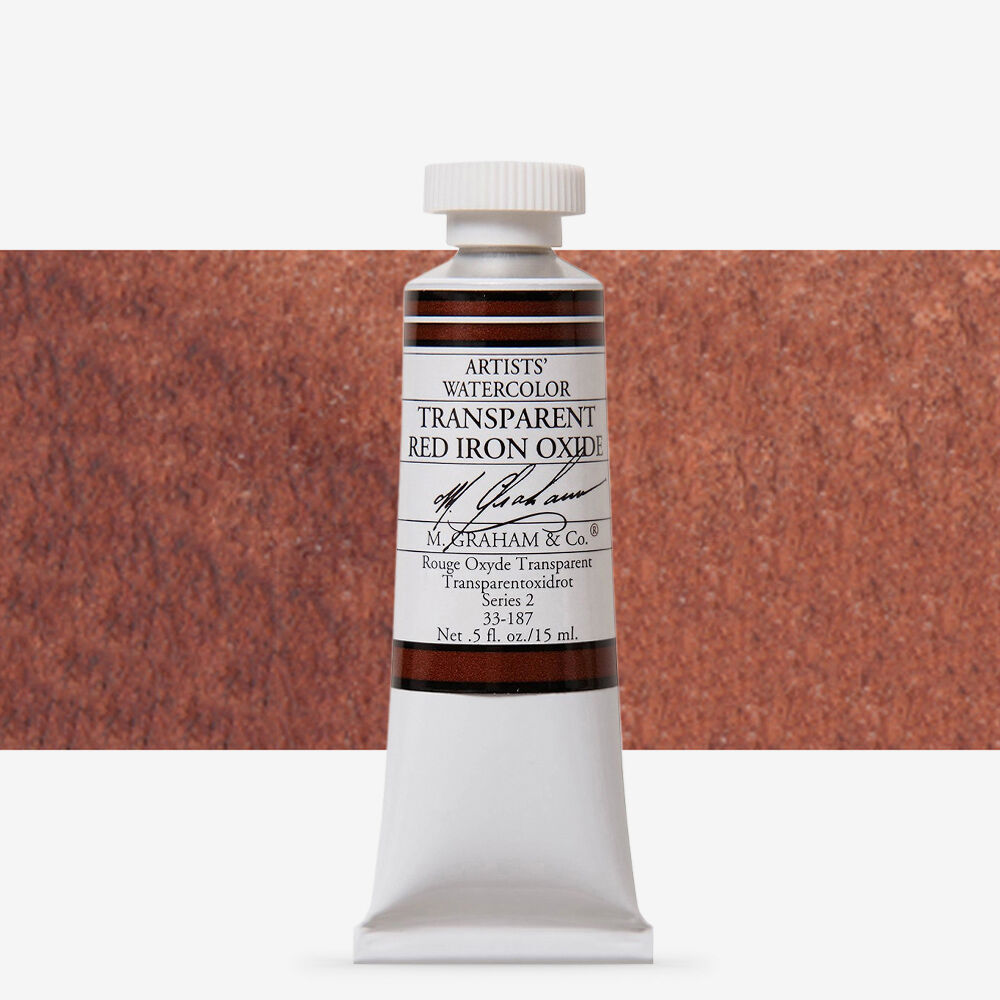 M. Graham : Artists' Watercolour Paint : 15ml : Transparent Red Iron Oxide
