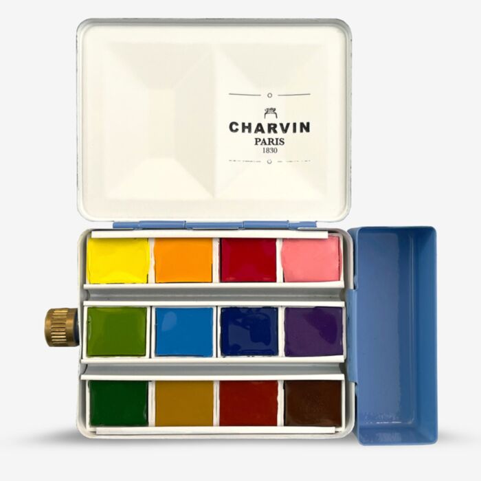 Charvin : Extra-Fine Artist Watercolour Paint : Pan : Water Tank Box ...