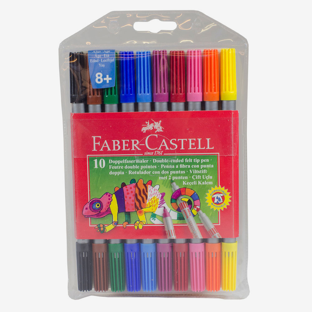 Faber Castell : Double-Ended Felt Tip Pens : Pack Of 10
