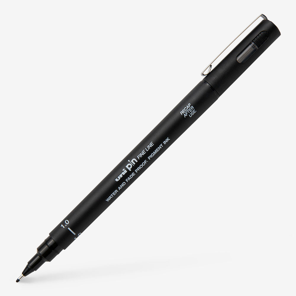 Uni : Pin Waterproof Lightfast Drawing Pen : Black : 1.0mm