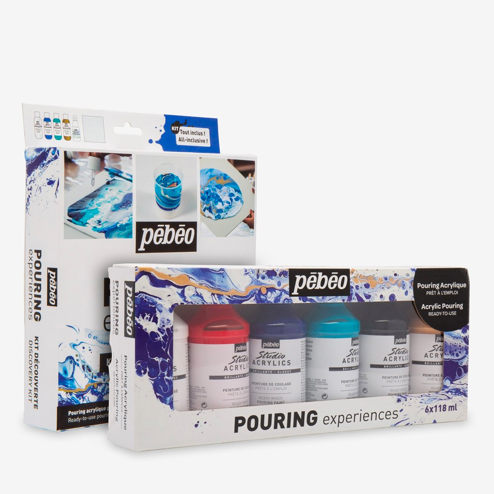 Pebeo Pouring Experiences Acrylic Paint Sets