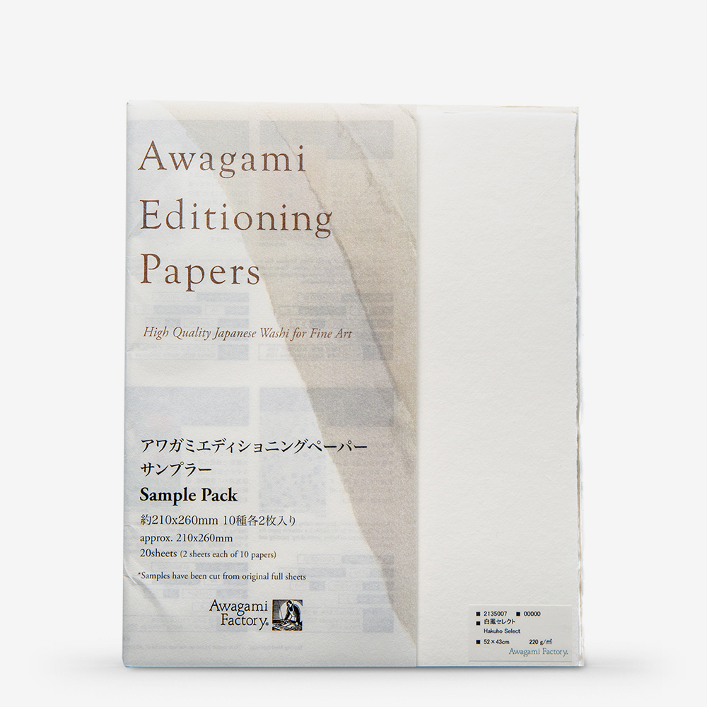 Awagami Washi : Japanese Paper : Printmaking Sample Pack : 21x26cm (Apx ...