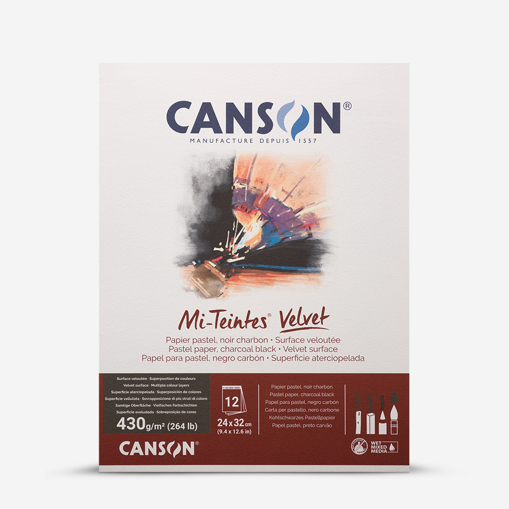 Canson : Mi-Teintes : Velvet Pad : 24x32cm (Apx. 9x13in) : 430gsm ...