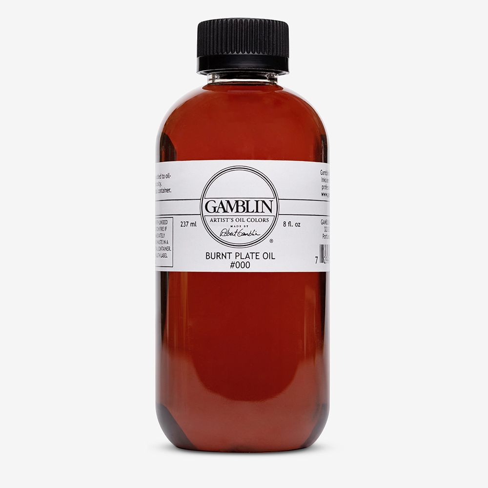 Gamblin : Burnt Plate Oil : 250ml : #000