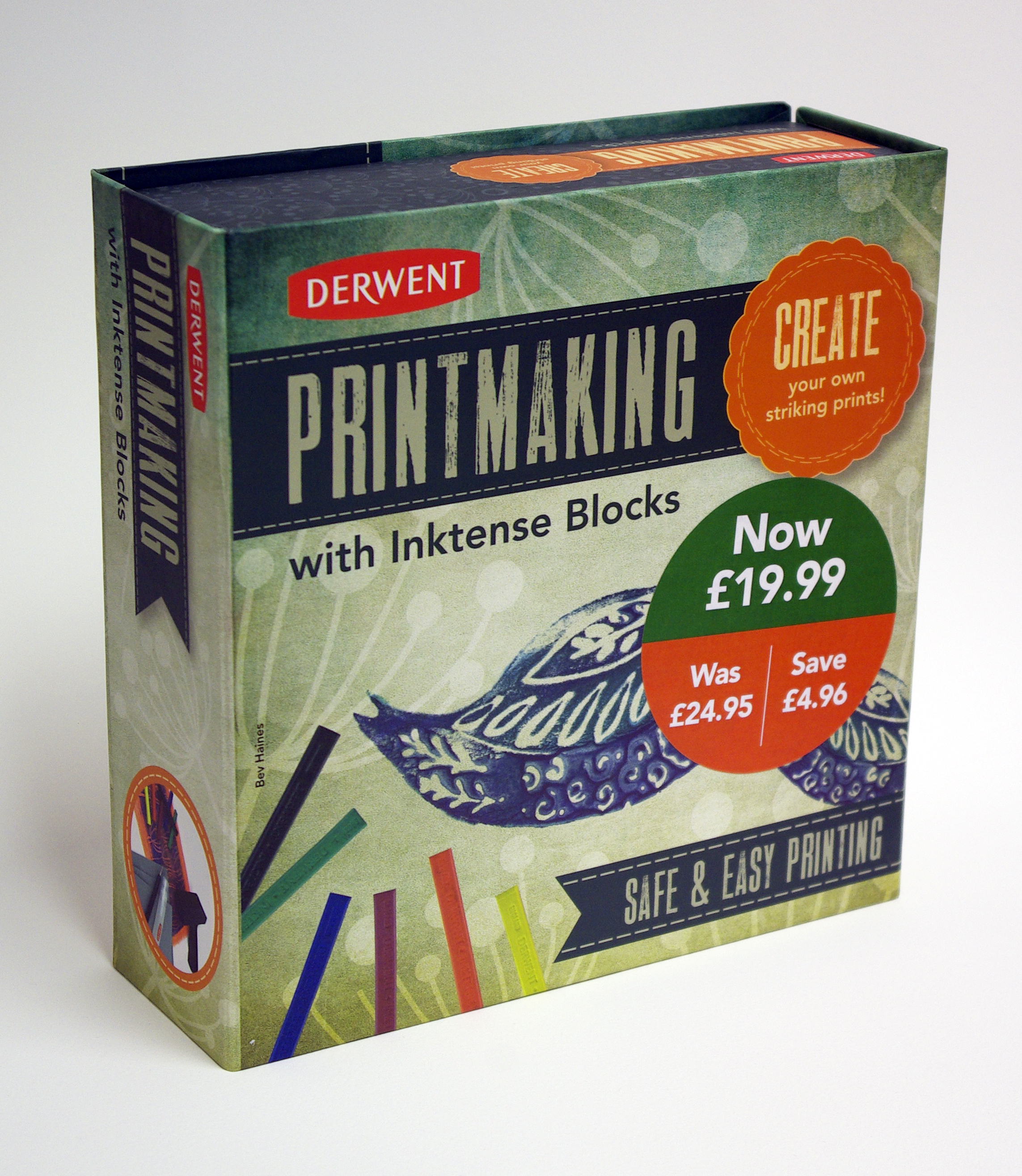 Derwent Inktense printing set experiment