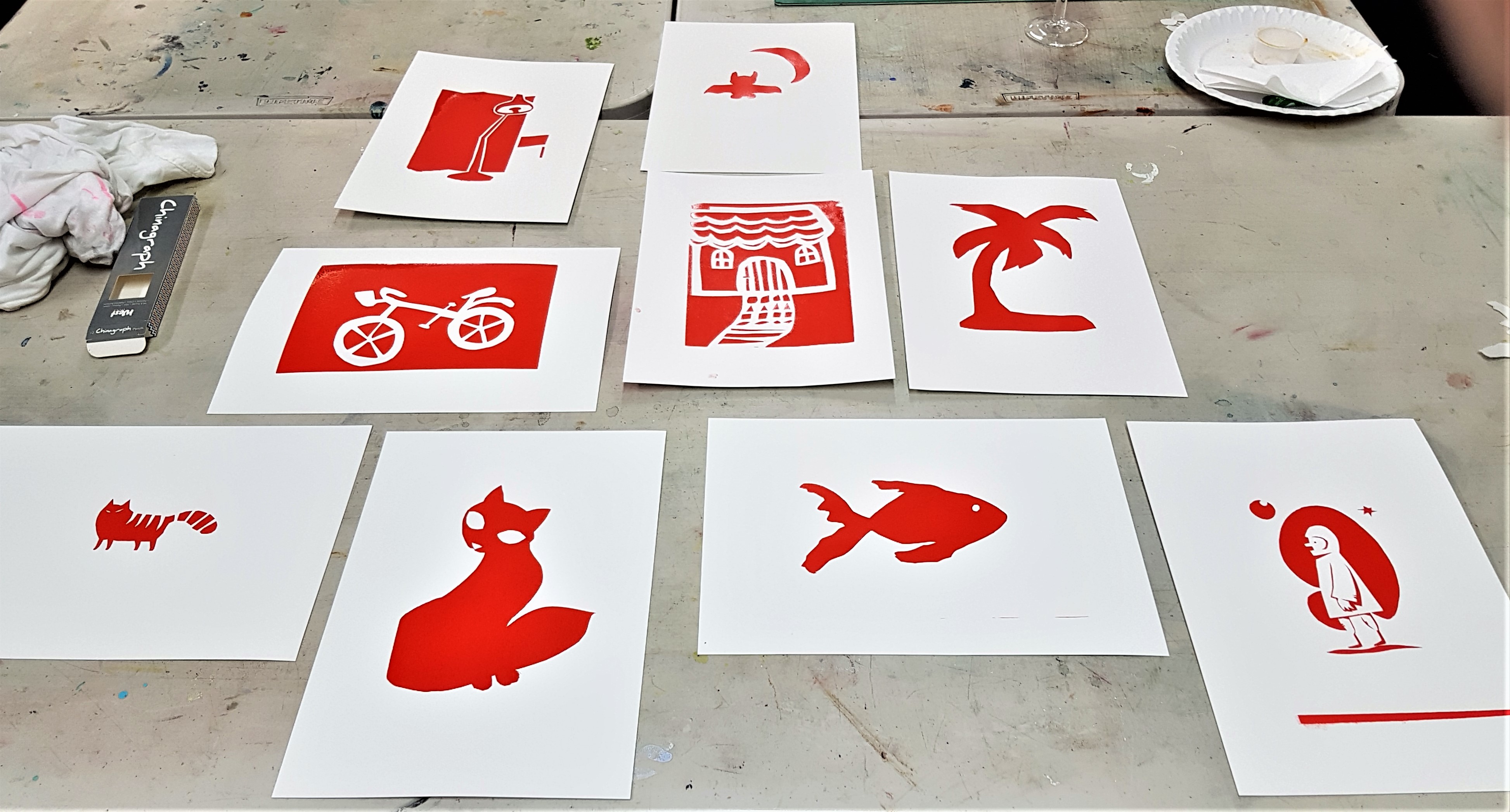 simple screen printing art